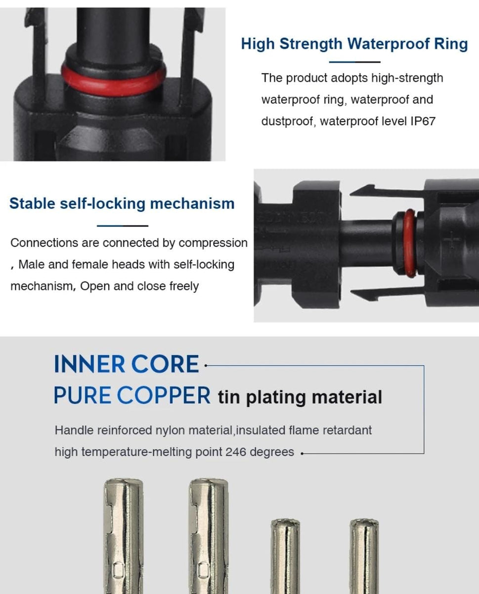 MC4 Connector Male And Female (PACK OF 10) – greenwattsa