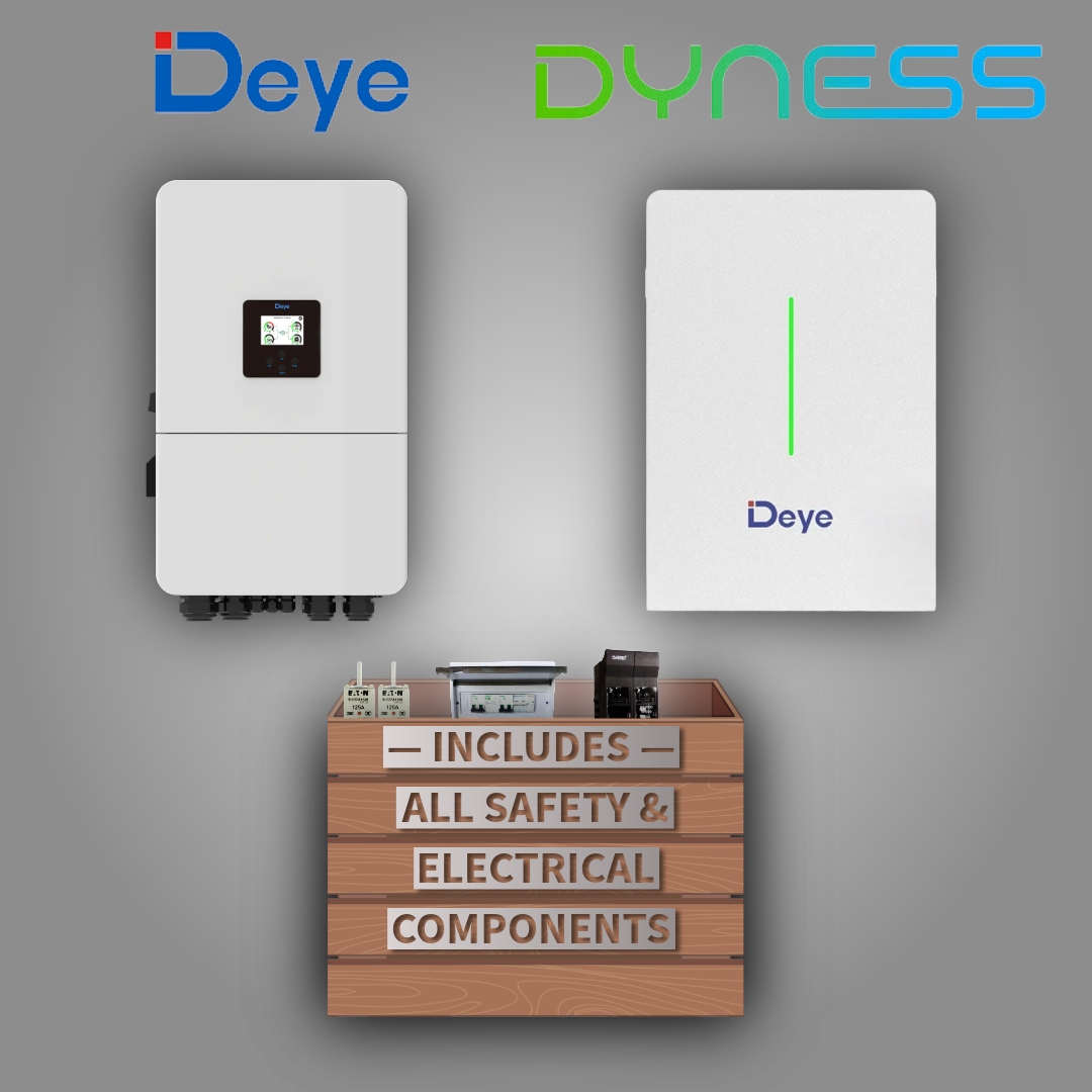 Deye 8kW 1P Inverter (LV) + Deye 10.6kWh Li-Ion Battery | Backup Pack ...
